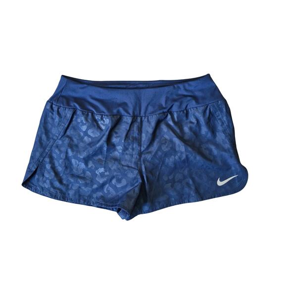 Nike | Shorts | Nike Drifit Blue Cheetah Print Running Shorts Womens ...